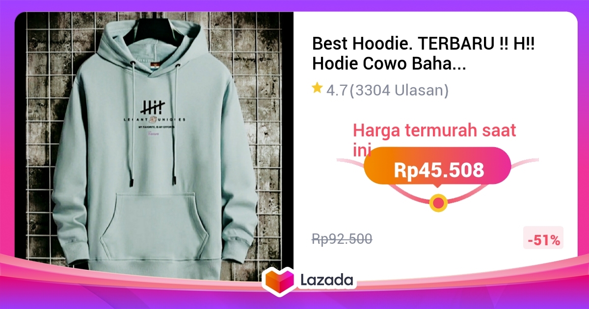 Best Hoodie. TERBARU !! H!! Hodie Cowo Bahan Flecee Tebal Premium ...