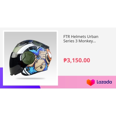 FTR Helmets Urban Series 3 Monkeys Green Matte Open Face Dual Visor ...