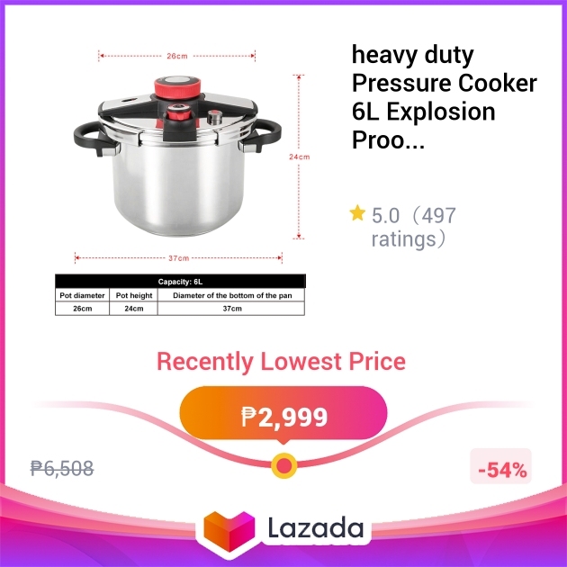 heavy duty Pressure Cooker 6L Explosion Proof Pressure Cooker pressure ...