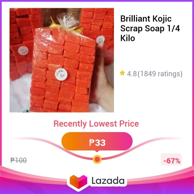 Brilliant Kojic Scrap Soap 1/4 Kilo