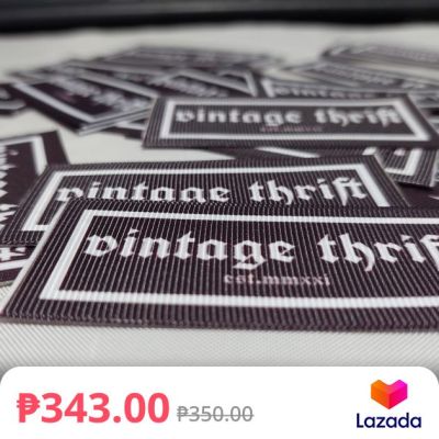 1.5in by 3inches Etiketa / HEM Tags / Made with Grosgrain Ribbon