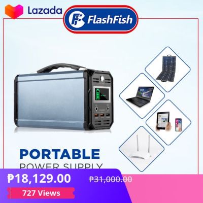 Combo Set ) Flashfish G300 Portable Power Station with 100 watts ...