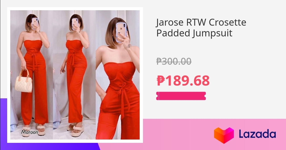 Jarose RTW Crosette Padded Jumpsuit