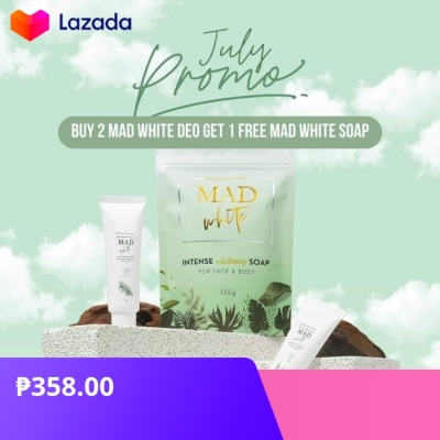 BUY 2 MAD WHITE DEO CREAM and GET 1 FREE MAD SOAP BY MAD BEAUTY ESSENTIALS