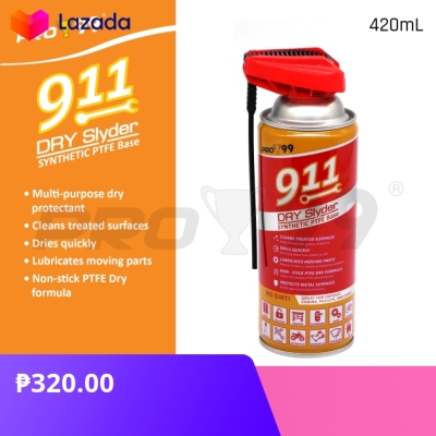 PRO-99 911 Dry Slyder White Dry PTFE Lubricant with 360AnySpray Valve ...