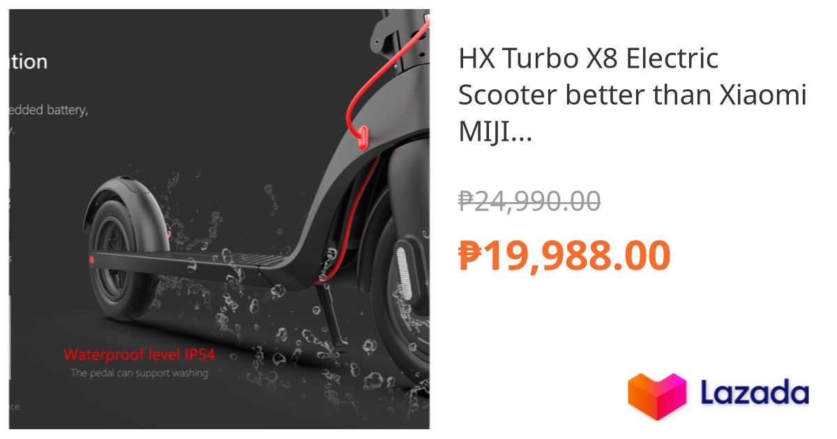 HX Turbo X8 Electric Scooter better than Xiaomi MIJIA M365 Pro