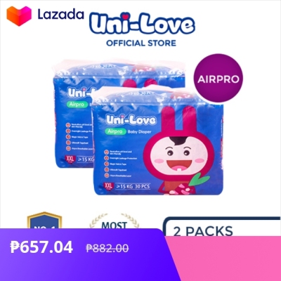UniLove Airpro Baby Diaper 30's (XX-Large) Pack of 2