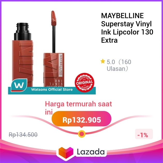 MAYBELLINE Superstay Vinyl Ink Lipcolor 130 Extra