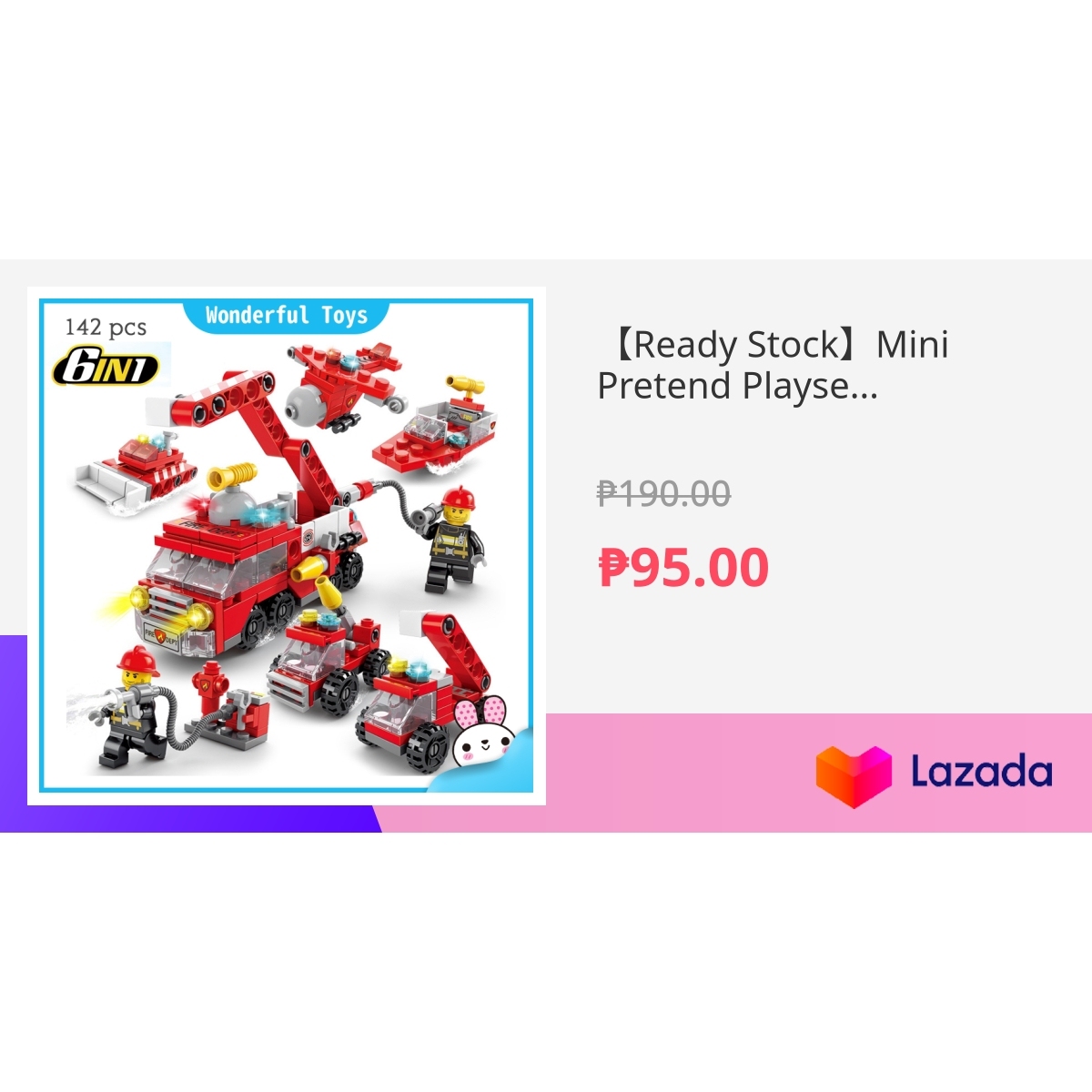 【Ready Stock】Mini Pretend Playset Building Blocks For Kids City Series ...