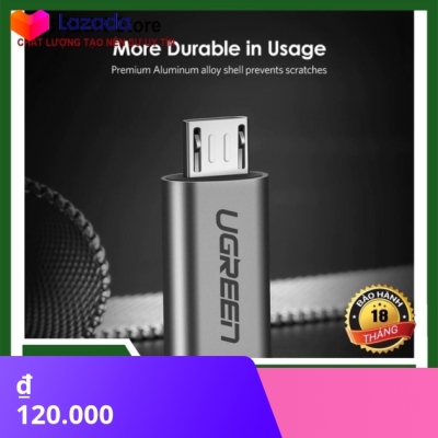 Đầu Chuyển Micro USB Sang USB Type C Cao Cấp UGreen US282 - 50590 Chính Hãng