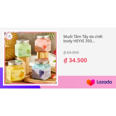 Muối Tắm Tẩy da chết body HEYXI 350g Tẩy tế bào chết làm sạch da sáng ...