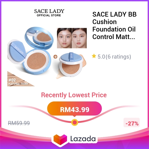 SACE LADY BB Cushion Foundation Oil Control Matte Natural Finish Air ...