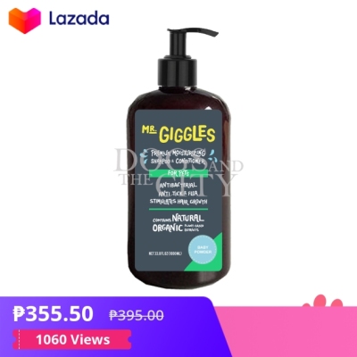 Mr. Giggles Pet Shampoo and Conditioner Baby Powder (1L) for Dog and Cat