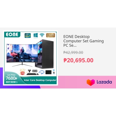 EONE Desktop Computer Set Gaming PC Set Intel Core i7 16G 512G SSD Mini ...