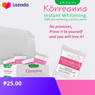 KOREANNA SOAP 1box 12pcs soaps inside