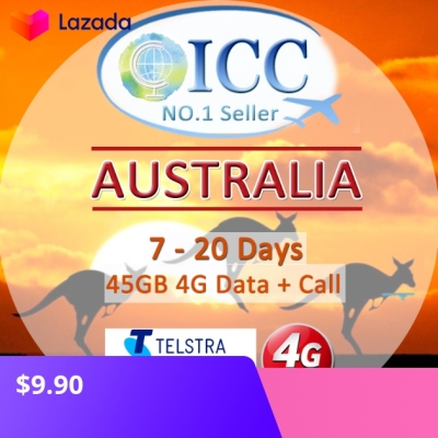 ICC Australia 7-55 Days Data + Call SIM Card (Telstra/Optus/Vodafone ...