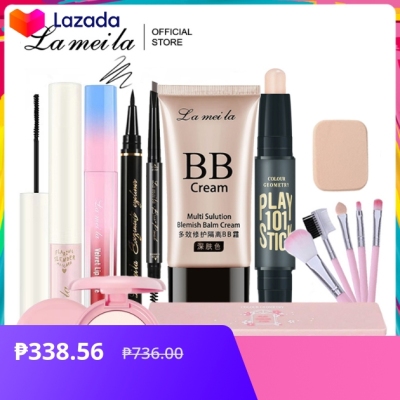 Check out Lameila 10 Pieces Makeup Set BB Cream +Loos...at 54% off!₱338 ...