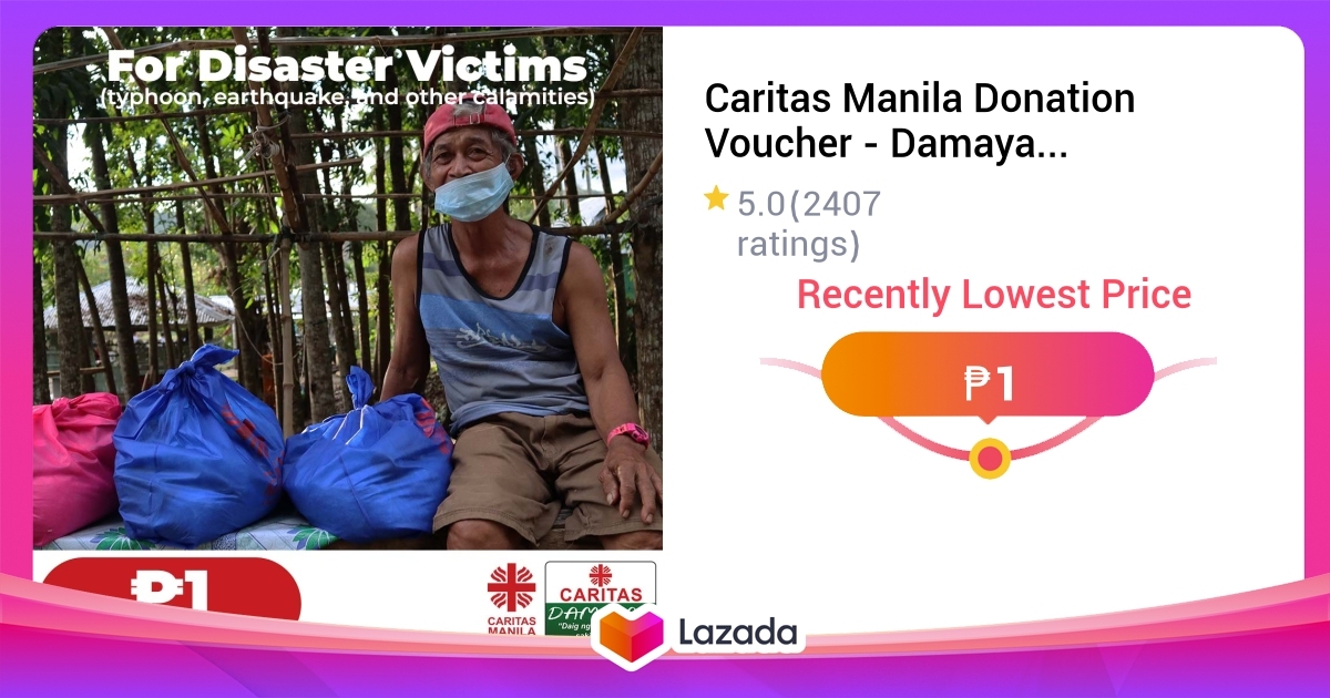 Caritas Manila Donation Voucher - Damayan Disaster Response P1