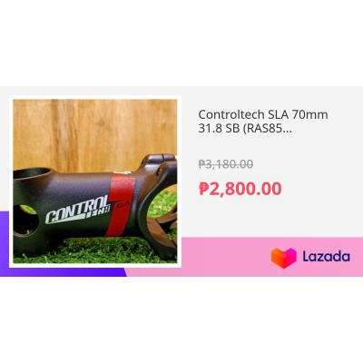 Controltech SLA 70mm 31.8 SB (RAS85) SB/Red Decal Stem (100% Original)