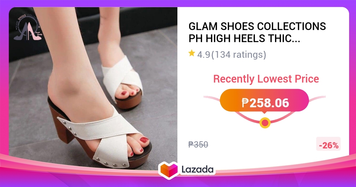 GLAM SHOES COLLECTIONS PH HIGH HEELS THICK FLATFORM WITH OPEN TOE ...