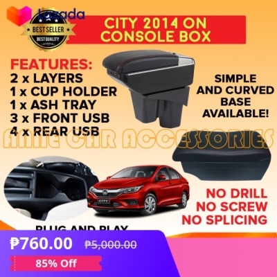 Car Armrest Honda City 2014 2015 2016 2017 2018 2019 2020 2021 ...