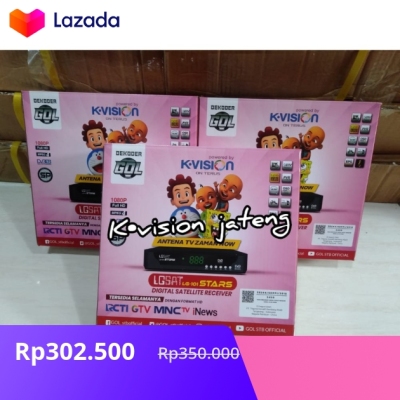 Receiver GOL K-vision LG Star Free MNC GROUP dan Bonus All Channel 1 Bulan