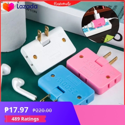 1314 Vone 8011B 3-way Rotatable Flat Pin Power Adapter Socket with ...