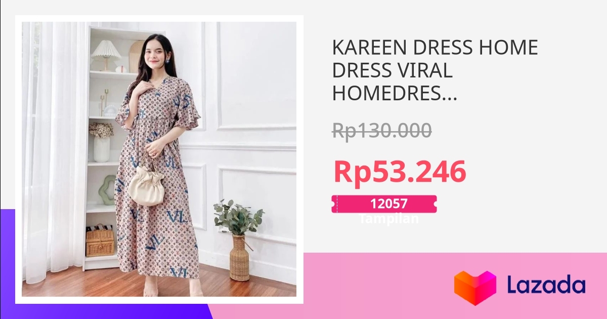 KAREEN DRESS HOME DRESS VIRAL HOMEDRESS DASTER LUCU DASTER KIMONO ...