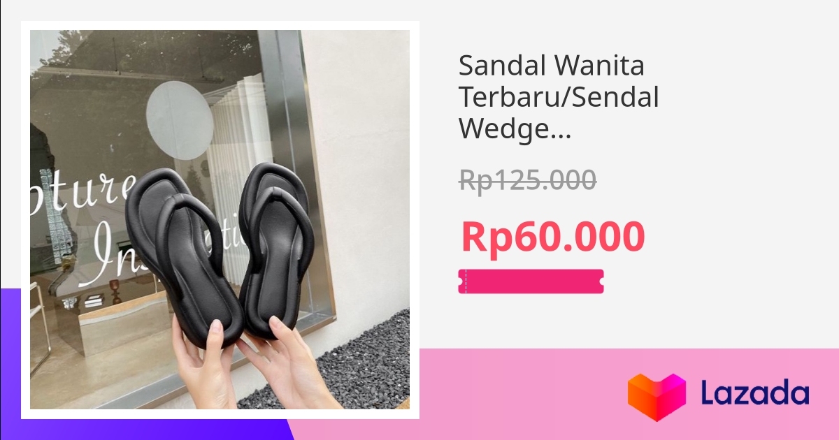 Sandal Wanita Terbaru/Sendal Wedges Karet Jelly HYS 8211-1 EVA/Sendal Korea Import