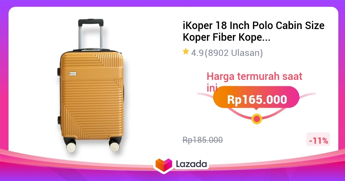 iKoper 18 Inch Polo Cabin Size Koper Fiber Koper Import New Model