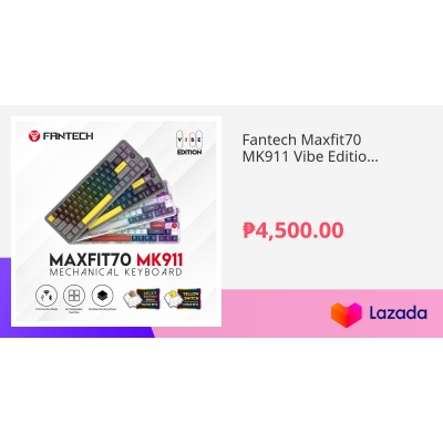 Fantech Maxfit70 MK911 Vibe Edition Anti-Ghosting Mechanical Gaming ...