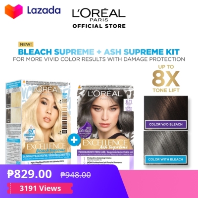 LOreal Paris Excellence Bleach Supreme and Ash Supreme Ultimate Lift ...