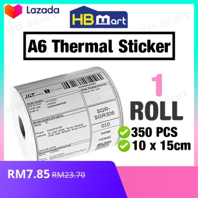 350pcs Thermal Paper Label Sticker 10 x 15 cm Airway Bill Sticker ...