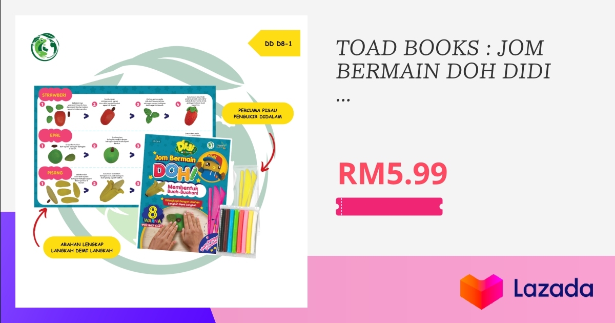 Toad Books Jom Bermain Doh Didi And Friends Dd D8