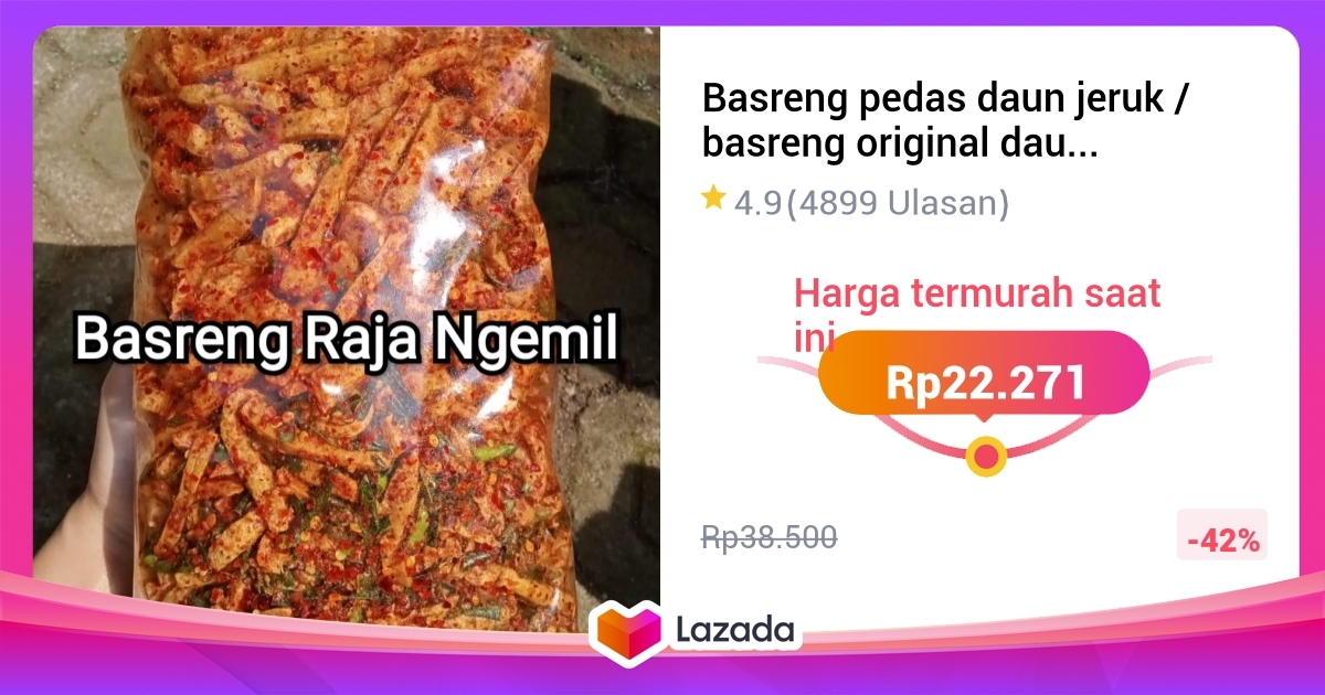 Basreng pedas daun jeruk / basreng original daun jeruk / basreng viral ...