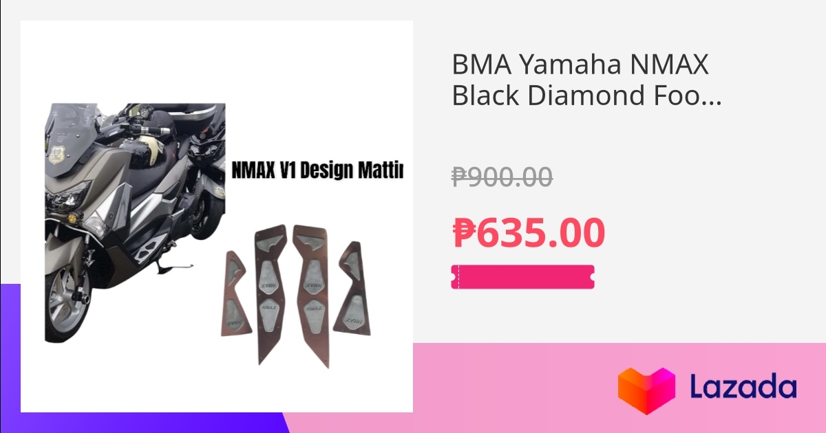 BMA Yamaha NMAX Black Diamond Foot Matting V1