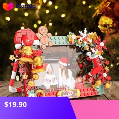 Kidmoro DIY Christmas Creative Photo Frame Building Blocks Sets Gift Ideas