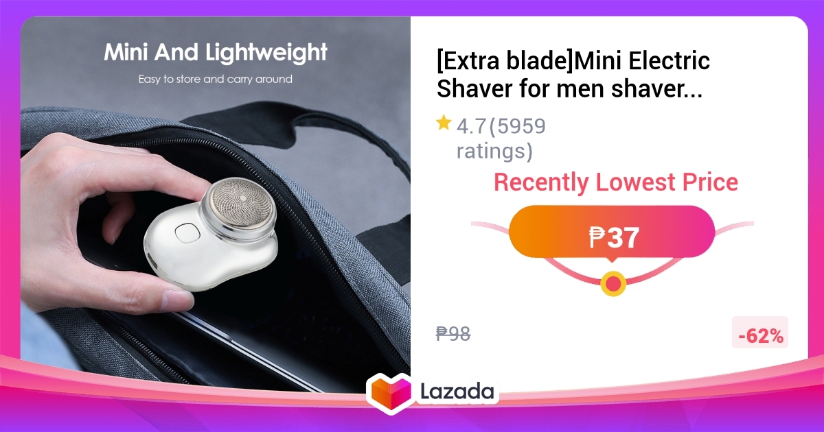 [Extra blade]Mini Electric Shaver for men shavers razor rechargeable ...