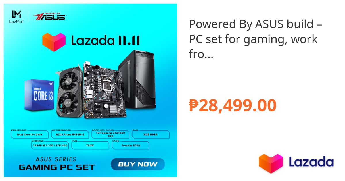 Powered By ASUS build – PC set for gaming, work from home, online ...