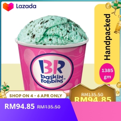 Baskin Robbins Handpacked Half Gallon with 12 Sugar Cones Ice Cream ...