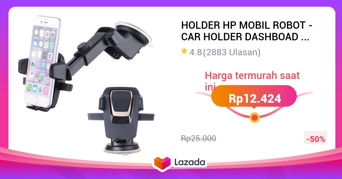 HOLDER HP MOBIL ROBOT - CAR HOLDER DASHBOAD - HOLDER GPS