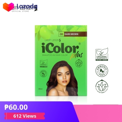 iColor Plus Shampoo-In Hair Color Dark Brown 30ml Sachet