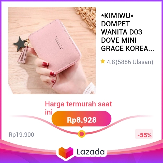 *KIMIWU* DOMPET WANITA D03 DOVE MINI GRACE KOREAN FASHION TRENDY FASHION WALLET C6