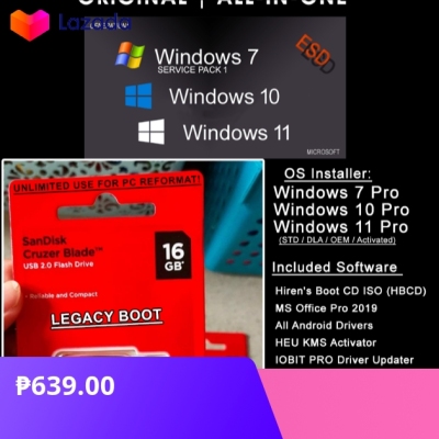 Bootable USB WINDOWS 7/10/11 Plus FREE PC APPS