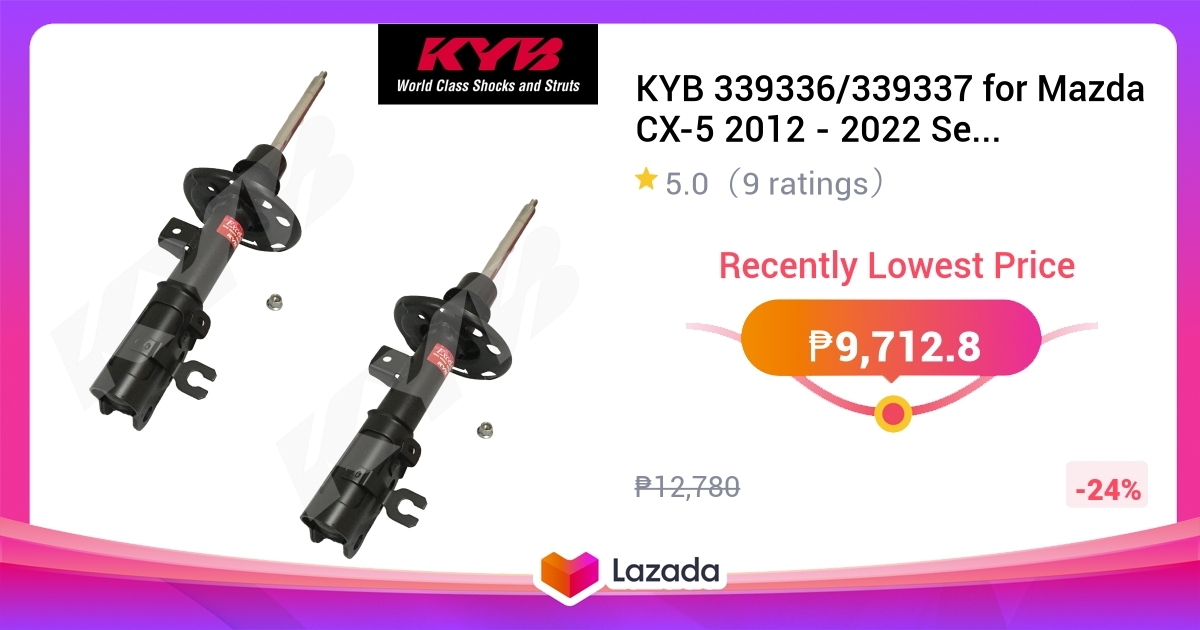 KYB 339336/339337 for Mazda CX-5 2012 - 2022 Set of 2 Front Gas Shock ...
