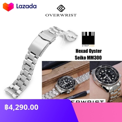 สายนาฬิกา Strapcode Hexad Oyster for Seiko MM300, MM200