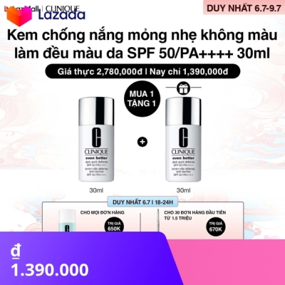 Kem chống nắng mỏng nhẹ không màu Clinique Even Better Dark Spot ...
