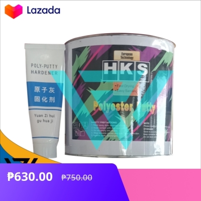 HKS EUROPEAN STANDARD AUTOMOTIVE POLYESTER PUTTY APPROX 4KG WITH HARDENER