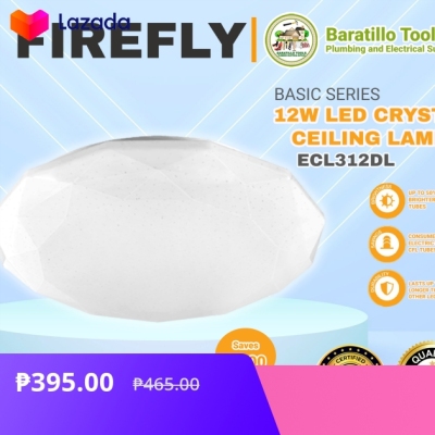 FIREFLY 12W & 18W Crystal Ceiling Lamp ECL312DL and ECL318DL