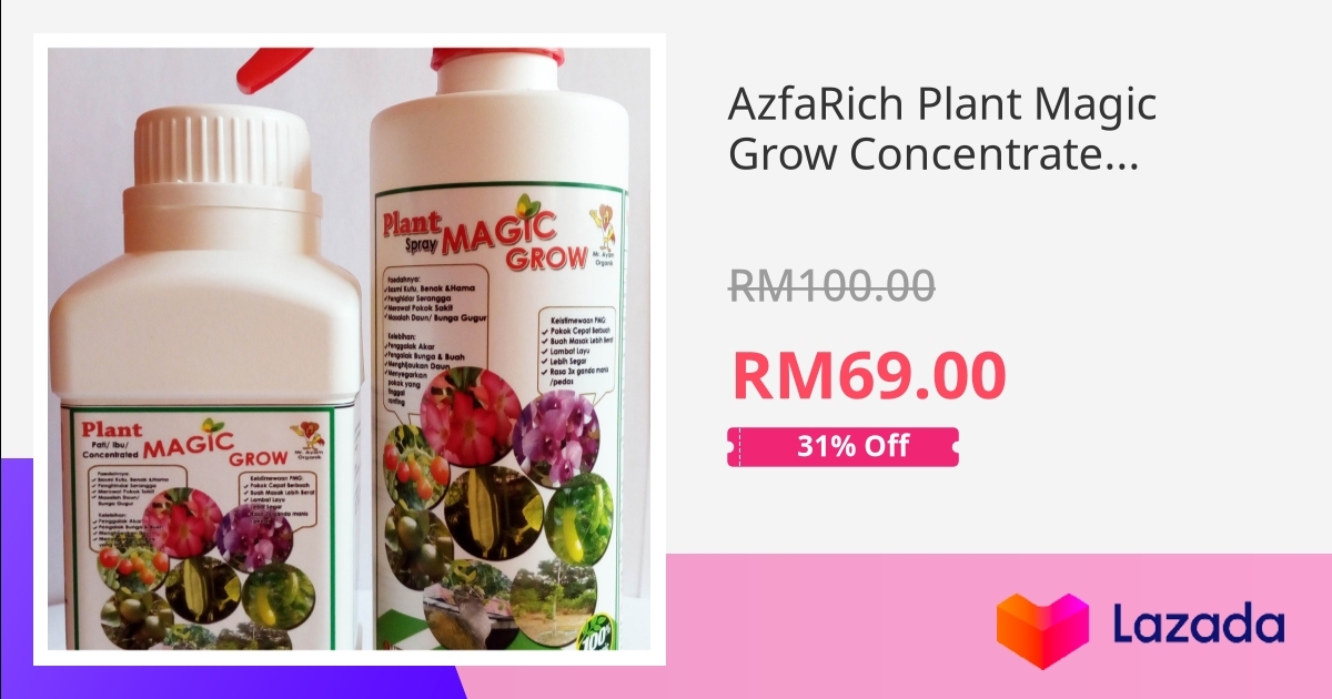 AzfaRich Plant Magic Grow Concentrated (Pati Baja Organik), 500ml